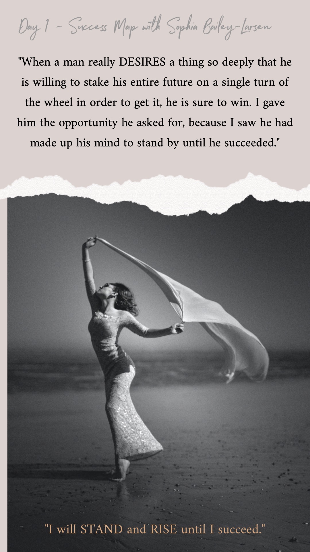 "I will STAND and RISE until I succeed" - SOPHIA BAILEY - THE WISDOM ...
